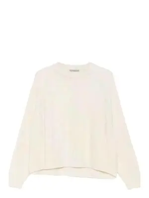 Dusan Ribbed Raglan Sweater - Neutrals