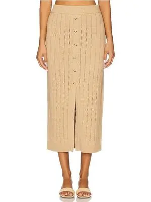 HEVRON Mia Skirt - Wheat