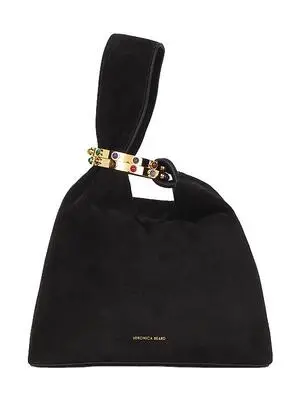 Veronica Beard Suede Swing Bag Black