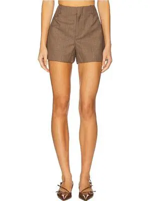 Cami Nyc Jolie Plaid Short - Fawn Plaid