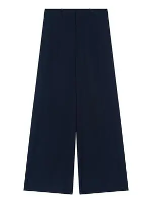 Giorgio Armani Wide-leg Technical-cady Trousers - Blue