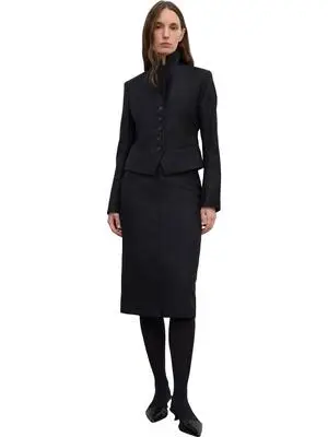 HOUSE OF DAGMAR Slim Tailored Blazer - Black