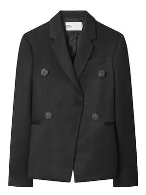 Tory Burch Twill Single-button Blazer - Black