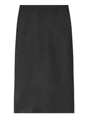 TORY BURCH A-Line Twill Midi Skirt