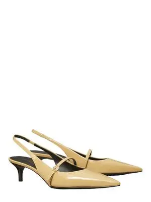 Tory Burch Double T Buckle Slingback Mary Jane - Cantucci/cantucci