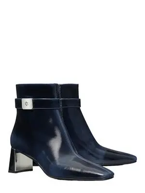 Tory Burch Georgia Heeled Ankle Boots Aged Navy