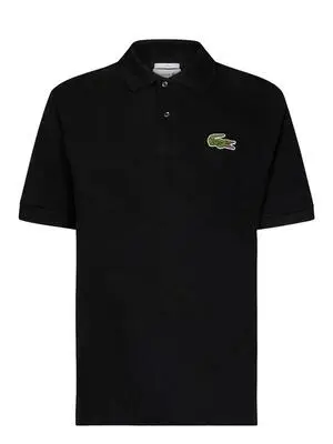 Lacoste Logo-patch Polo Shirt Black