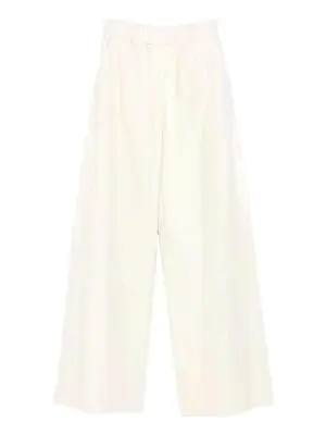 ARMA Elastic-waist Leather Trousers - Neutrals