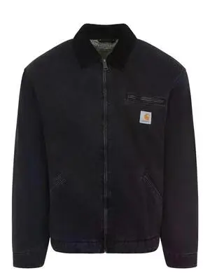 Carhartt Work In Progress Og Detroit Zip-up Jacket - Black
