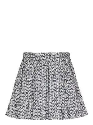 Balmain High-waisted Pleated Mini Skirt - White
