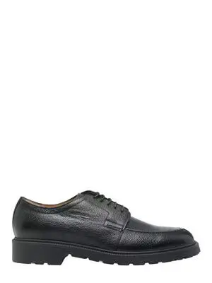 Bally Eduard Textured-leather Derby Shoes - Black