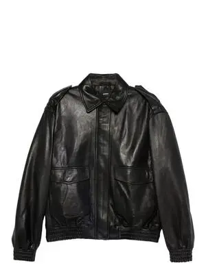 ARMA Flap-pocket Leather Jacket - Black