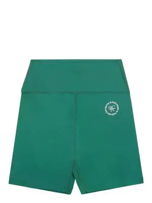 SPORTY & RICH Logo Cycling Shorts - Green