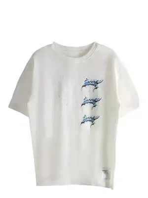 Satisfy Mothtech Distressed Print T-shirt - White