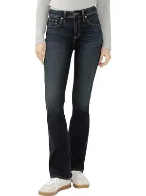 SILVER JEANS CO. Avery High-waist Slim Bootcut Jeans - Dakota