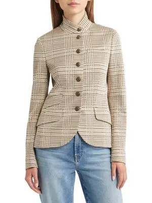 Rag & Bone Slade Glen Plaid Blazer - Tan Multi