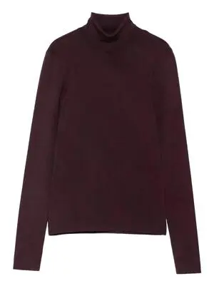 JOSEPH Turtleneck Long Sleeve Sweater - Red