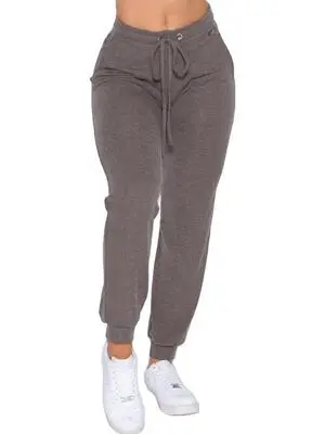 BOMBSHELL SPORTSWEAR Cuddle Up Joggers Cozy Chocolate