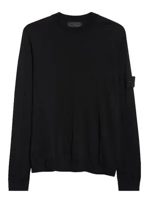 Stone Island Ghost Virgin Wool Sweater V0029 Black