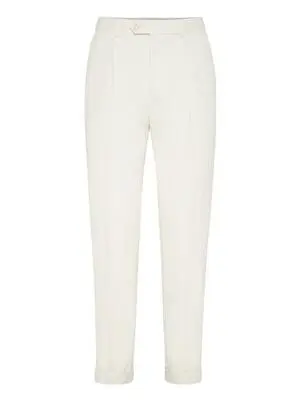 Brunello Cucinelli Chevron Trousers - Ecru