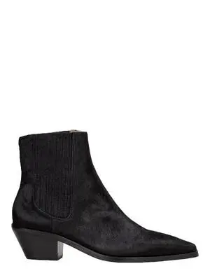 BOSS Calf Hair Chelsea Boot - Black