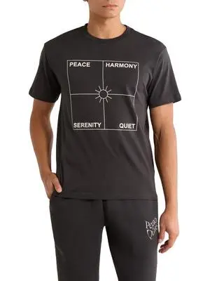 MUSEUM OF PEACE & QUIET Four Corners Graphic T-shirt - Black