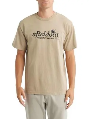 AFIELD OUT Sunrise Graphic T-shirt - Sand