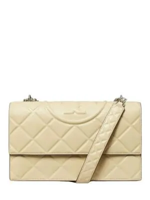 Tory Burch Fleming Convertible Shoulder Bag - Vanilla Soft Serve