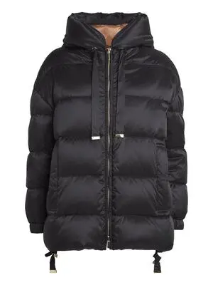 Max Mara Water-repellent Down Puffer Jacket - Black