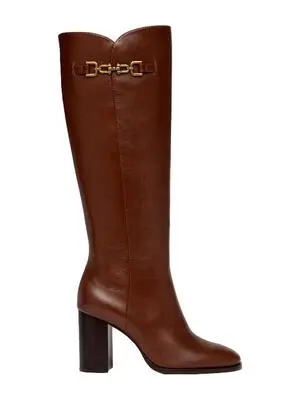 Paige Iris Leather Boots - Gold