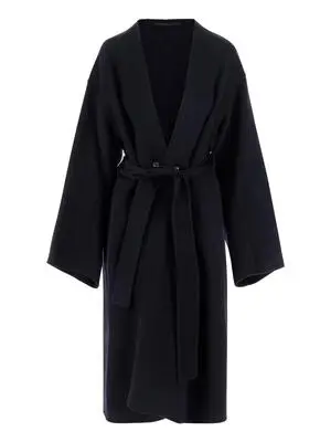 CARVEN Wool And Cashmere Wrap Coat