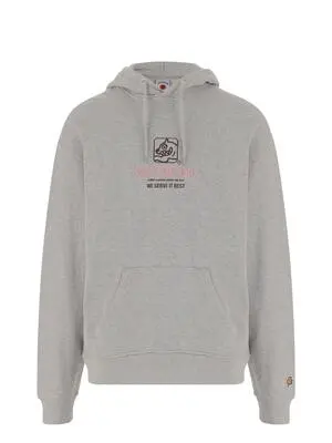 ICECREAM Cotton Sweatshirt With Embroidered Logo - Grey