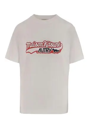 AUTRY X Maison Kitsune Cotton T-shirt - White