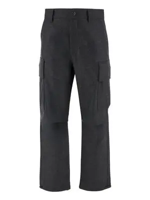 DARKPARK Wool Cargo Trousers - Grey