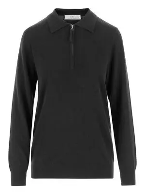 Arch4 Cashmere Zip-up Sweater - Black
