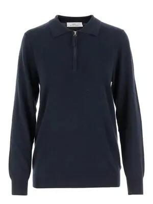 Arch4 Cashmere Zip-up Sweater - Blue