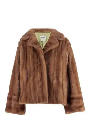 IACOPA Mink Fur Coat - Brown