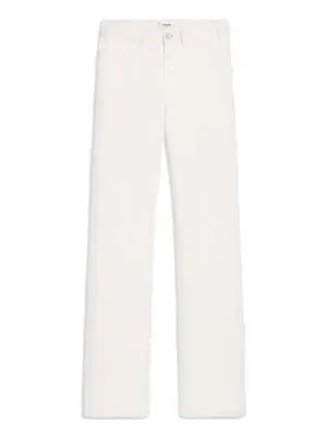 Celine Cotton Denim Jeans - White