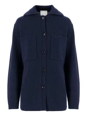 ALLUDE Wool And Cashmere Cardigan - Blue