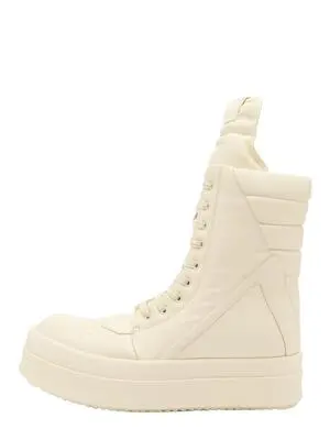 Rick Owens Mega Geobasket Sneakers Milk