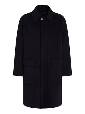 Officine Générale Wool-felt Briac Coat - Navy