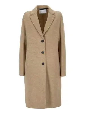 Harris Wharf London Button-fastening Wool Coat - Neutrals