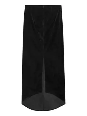 Remain Birger Christensen Asymmetric Midi Skirt - Black