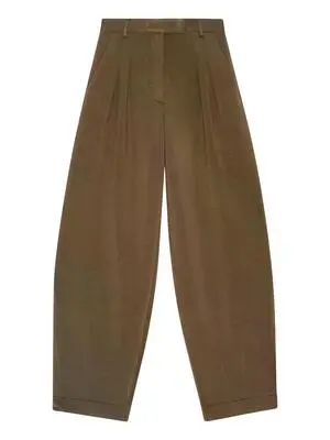 Remain Birger Christensen Pleated Tapered Trousers - Brown
