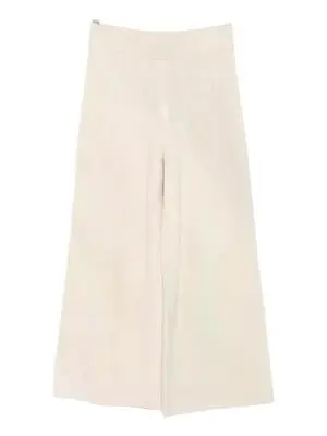 JOSEPH Ribbed Trousers - Neutrals