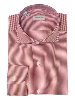 SARTORIO NAPOLI Gingham Cotton Shirt - Red