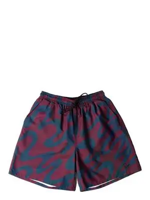 PARRA Abstract-print Swim Shorts - Red