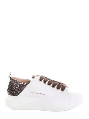 ALEXANDER SMITH Wembley Rhinestones-embellished Platform Sneakers - White