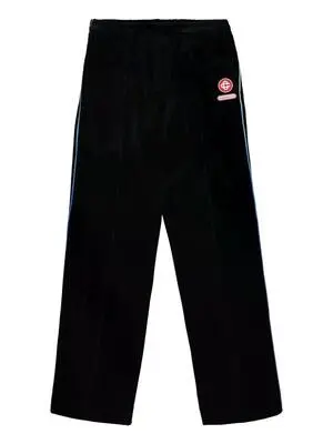 Casablanca Side-stripe Velour Track Pants - Black
