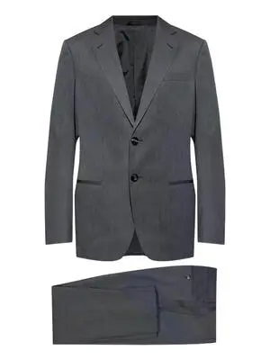 Giorgio Armani Single-breasted Wool Suit - Grey
